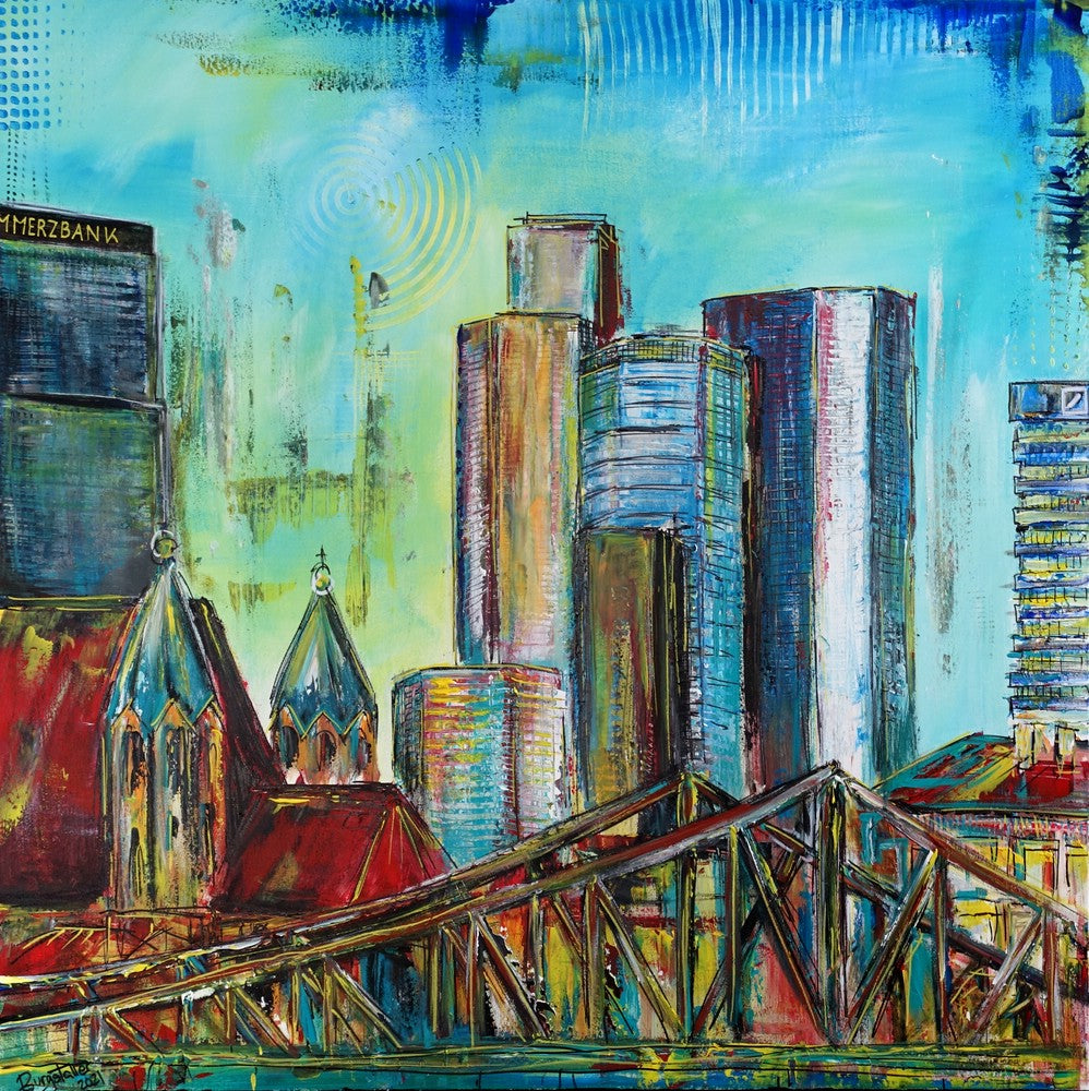 Moderne Städte Gemälde Stadt Malerei Skyline Bilder